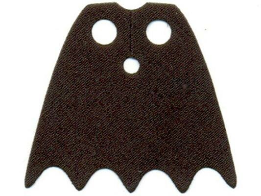 Деталь Lego 56630 Minifigure Cape Cloth with Top Holes and Scalloped 5 Points Bottom (Batman), Long, Circle Neck Cut - Traditional Starched Fabric