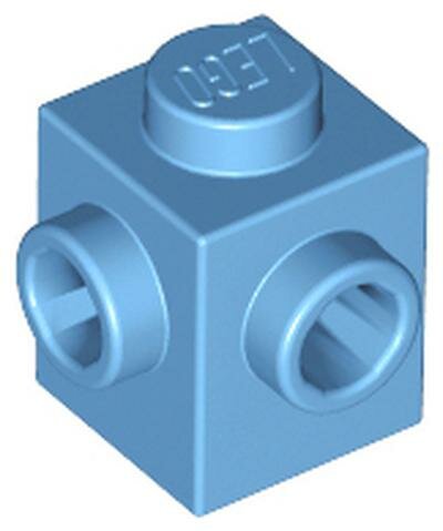 Деталь Lego 26604 Brick, Modified 1 x 1 with Studs on 2 Sides, Adjacent