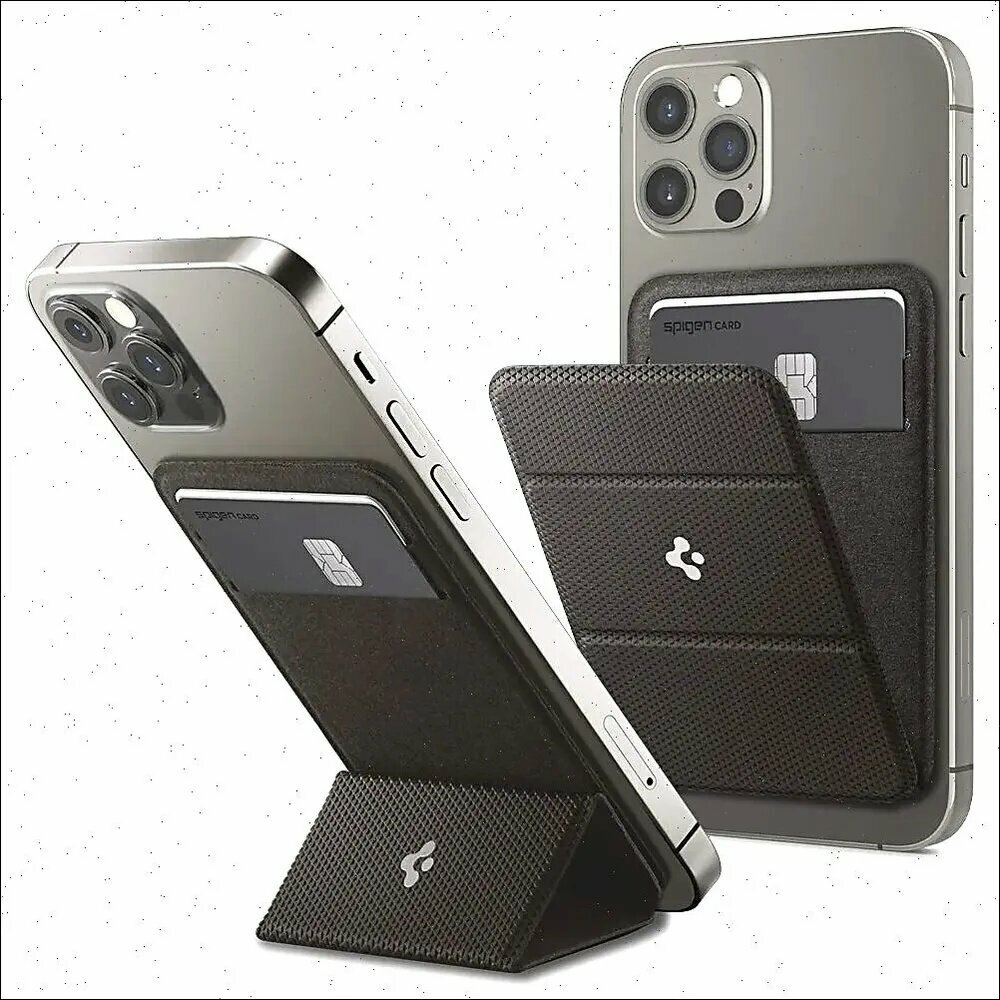 Картхолдер для смартфона SPIGEN, держатель для карт, предназначенные для MagSafe, 2 карты, совместимых с моделями iPhone 16 / 15 / 14 / 13 / 12 серия