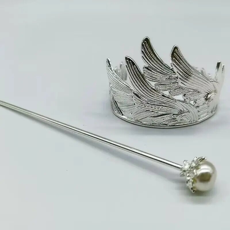 Серебряная корона для волос из сплава