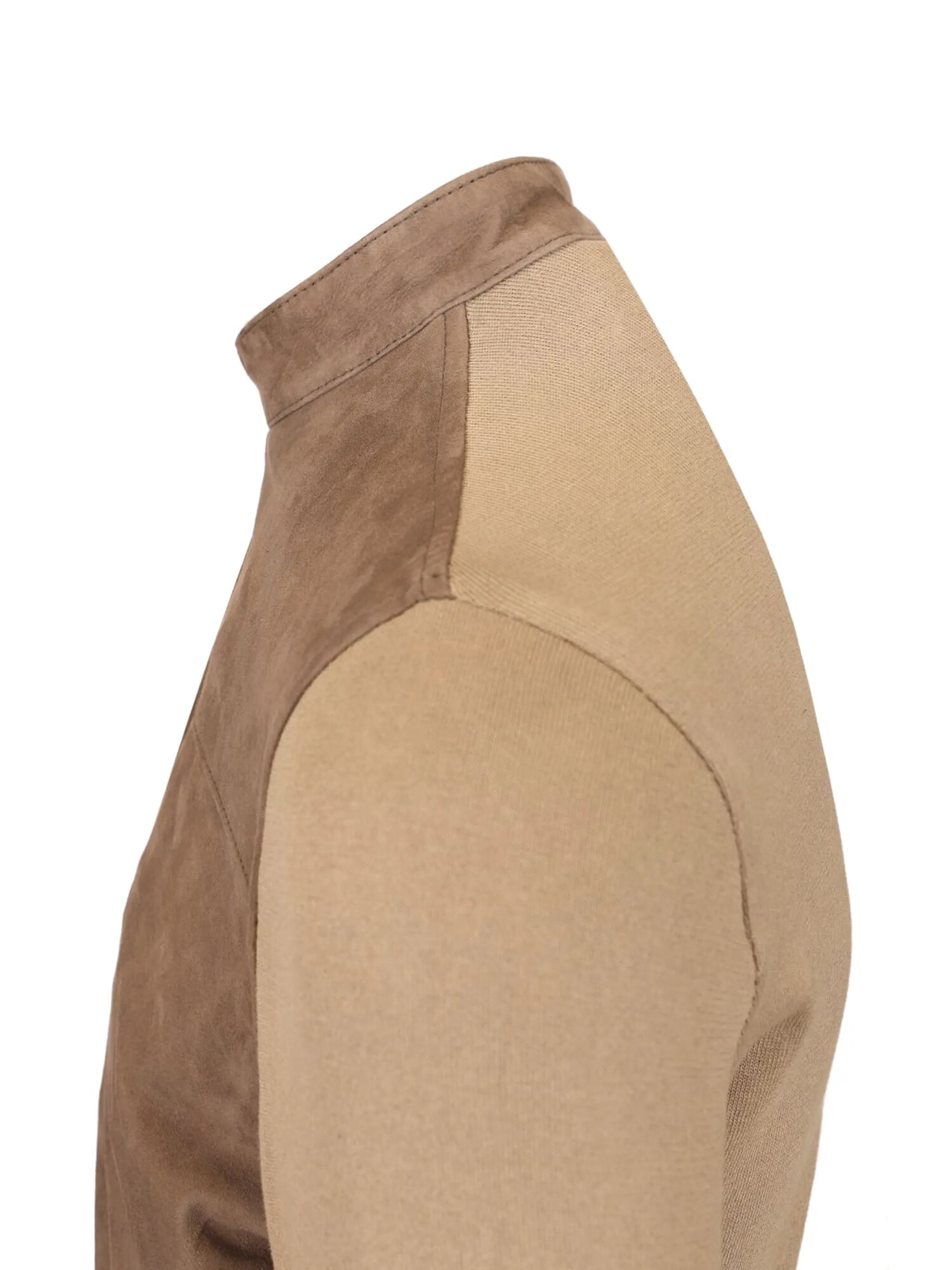 Куртка al duca d'aosta Suede knit-sleeve jacket, размер 54, разноцветный — фото 1