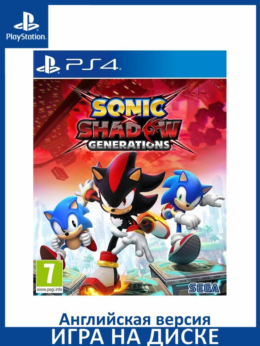 Игра Sonic x Shadow Generations PS4 Русская Версия Диск на PlayStation 4 Английская версия