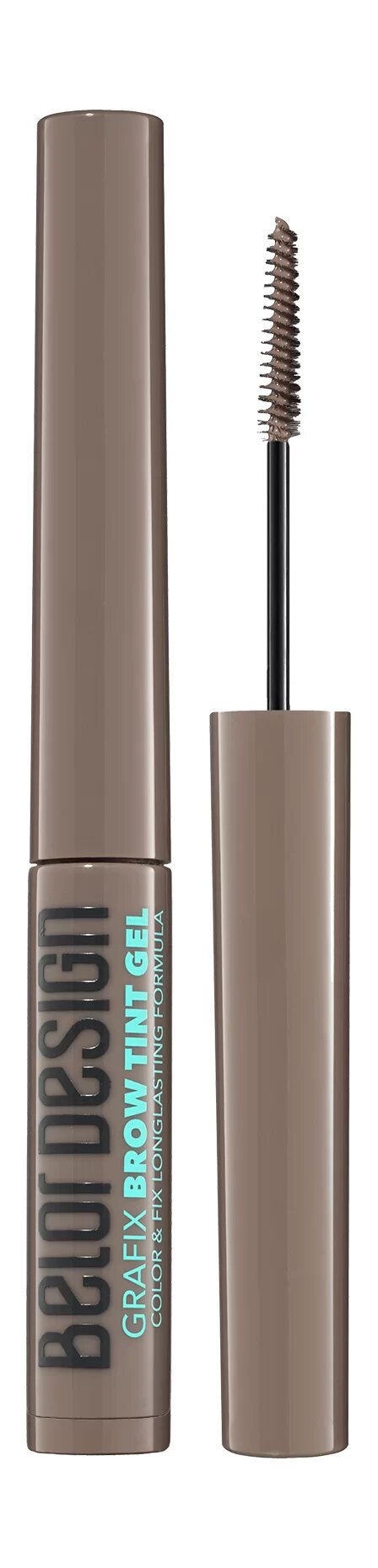 Гель-тинт для бровей BELOR DESIGN Grafix Brow Tint Gel фиксирующий, 4 г, 2, коричневый