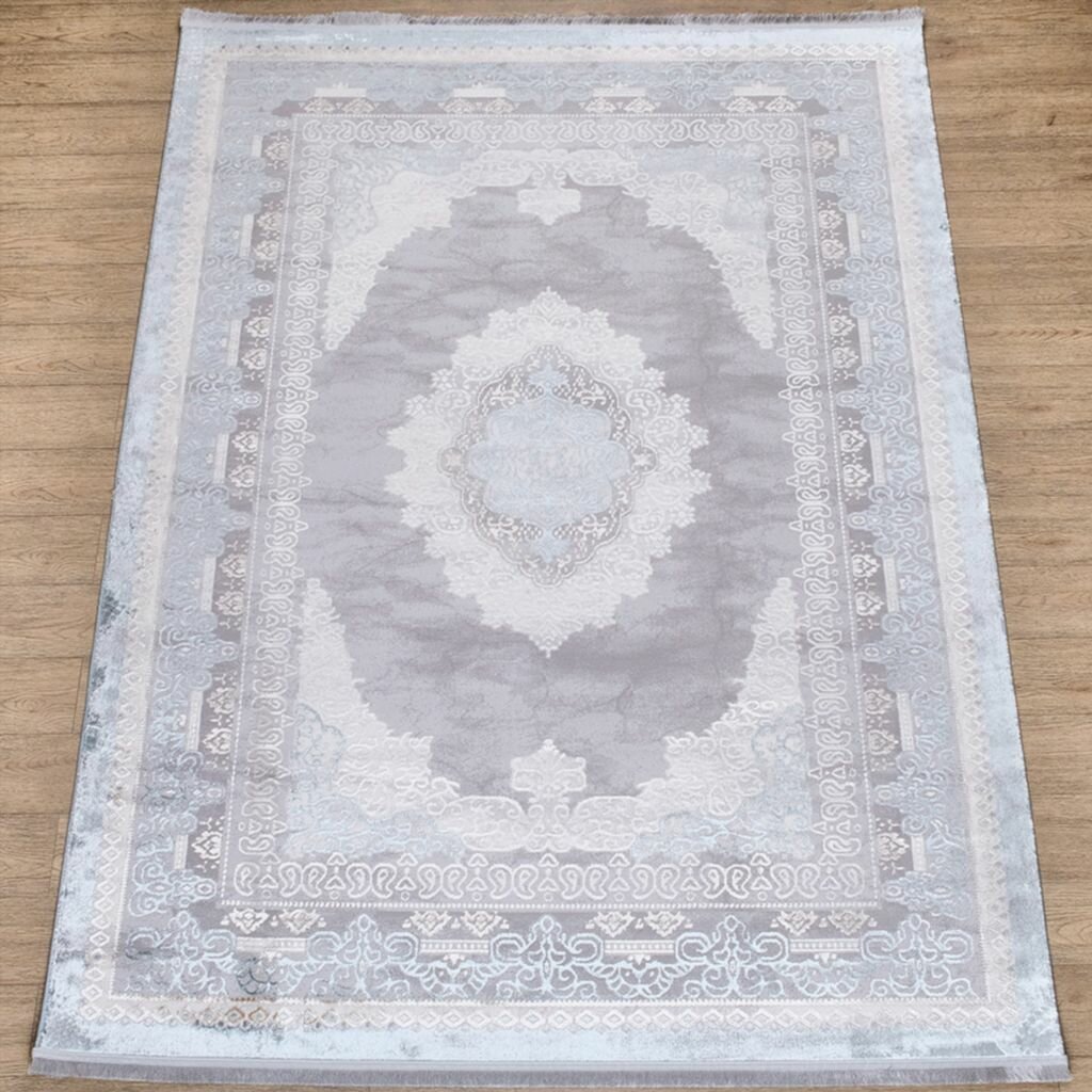 Ковер Турецкий Ascona дизайн 4112A цвет ACIK MAVI FLOS / ACIK MAVI FLOS 1x2м