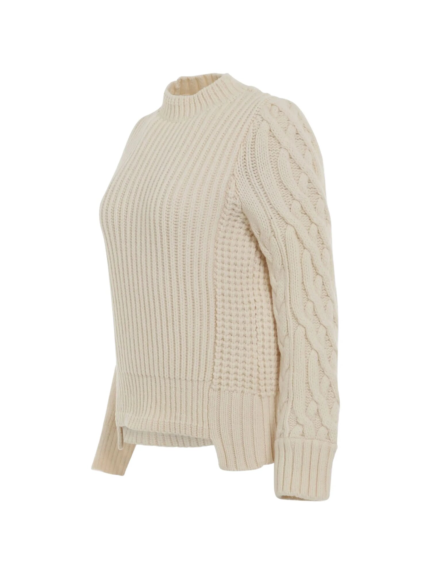 Свитер Sacai Cable-knit ribbed sweater, размер 42, , разноцветный — фото 1