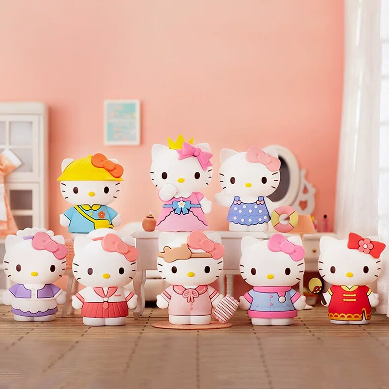 Оригинальная коллекционная фигурка Hello Kitty (слепая коробка), новая модель 2025 года, серия Kitty KT Cat, подарок