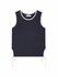 Топ STUDIO TOMBOY Contrast-trim side-tie top, размер OneSize, синий