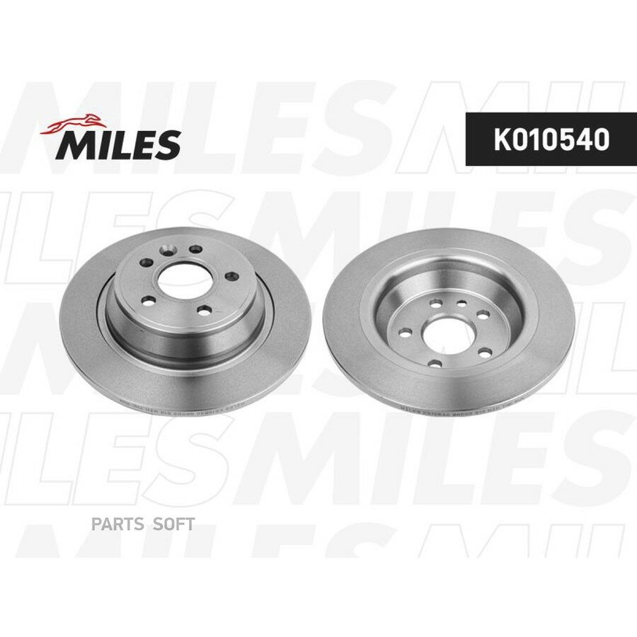 MILES K010540 Диск тормозной FORD GALAXY 06-/KUGA 08-/MONDEO 07-/S-MAX 06- задний ()