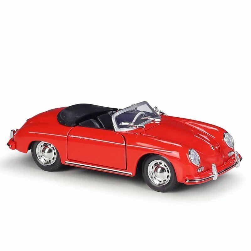 WELLY 1:24 Porsche 356A Speedster Convertible Alloy Car Model Детские игрушки, подарки от коллекционеров, эксклюзивные модели
