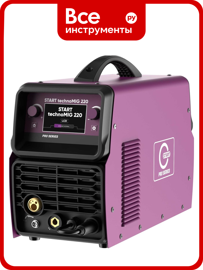 Сварочный полуавтомат START Technomig 220, 2W220T, синергетический, 10,2 кВт