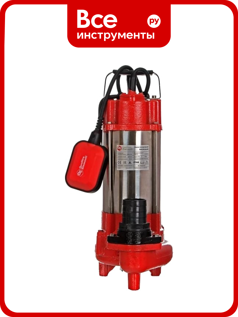 Фекальный насос QUATTRO ELEMENTI Sewage 800F Ci 910-164