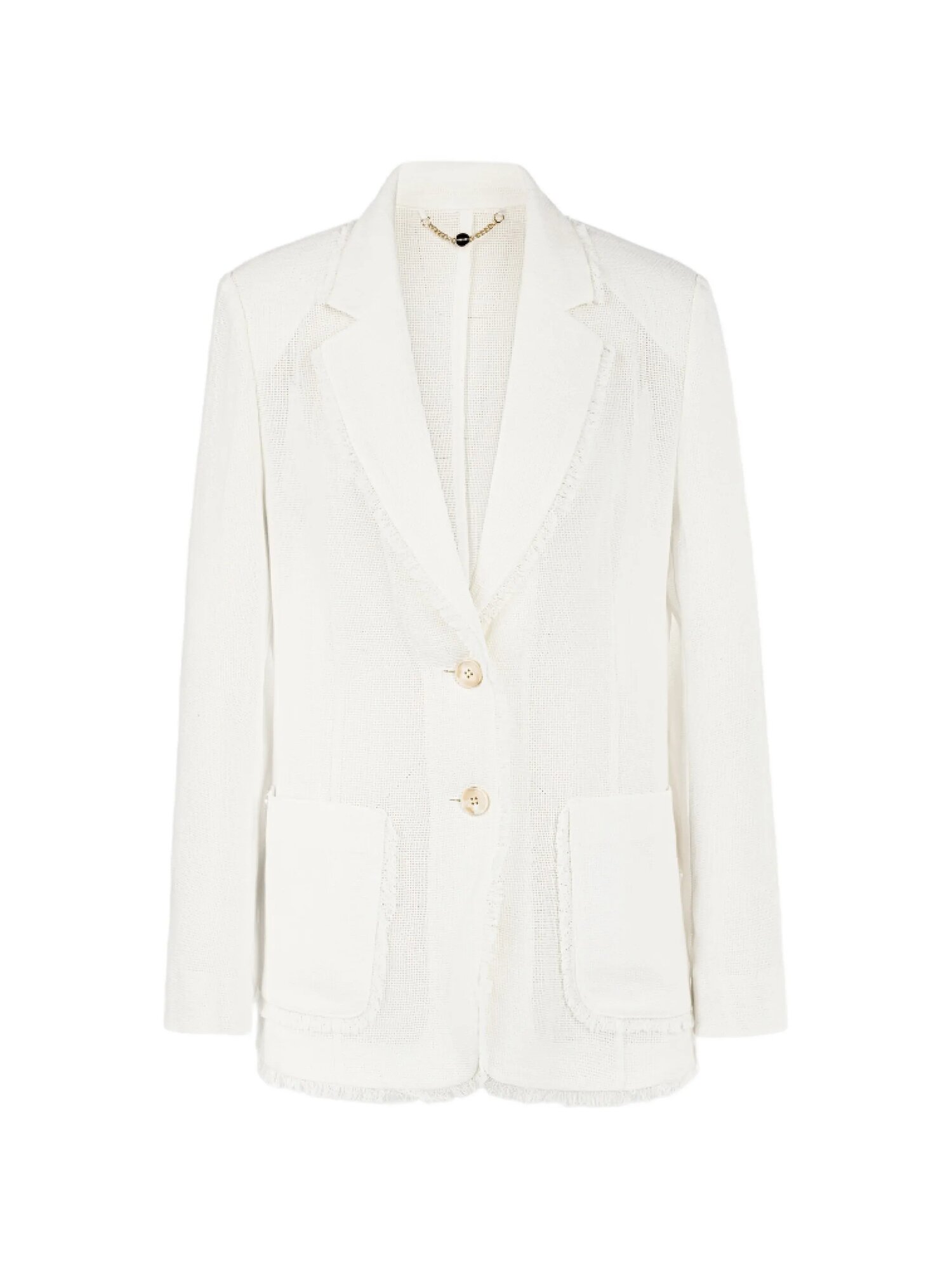 Пиджак Frayed-edge single-breasted blazer