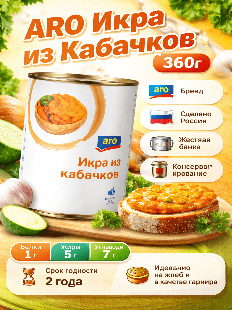 Aro Икра из кабачков, 360г