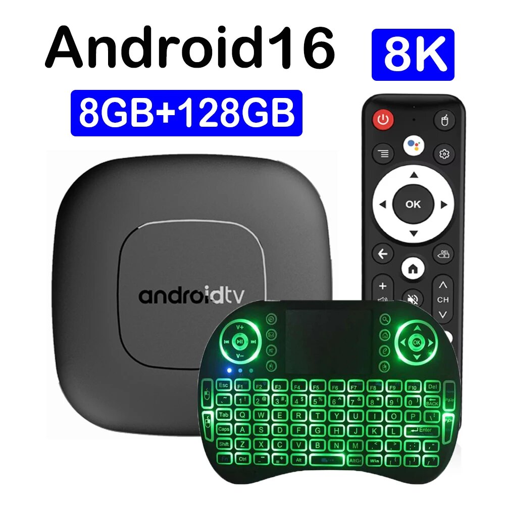 Android TV Box 2GB+16GB Voice Remote — фото 1