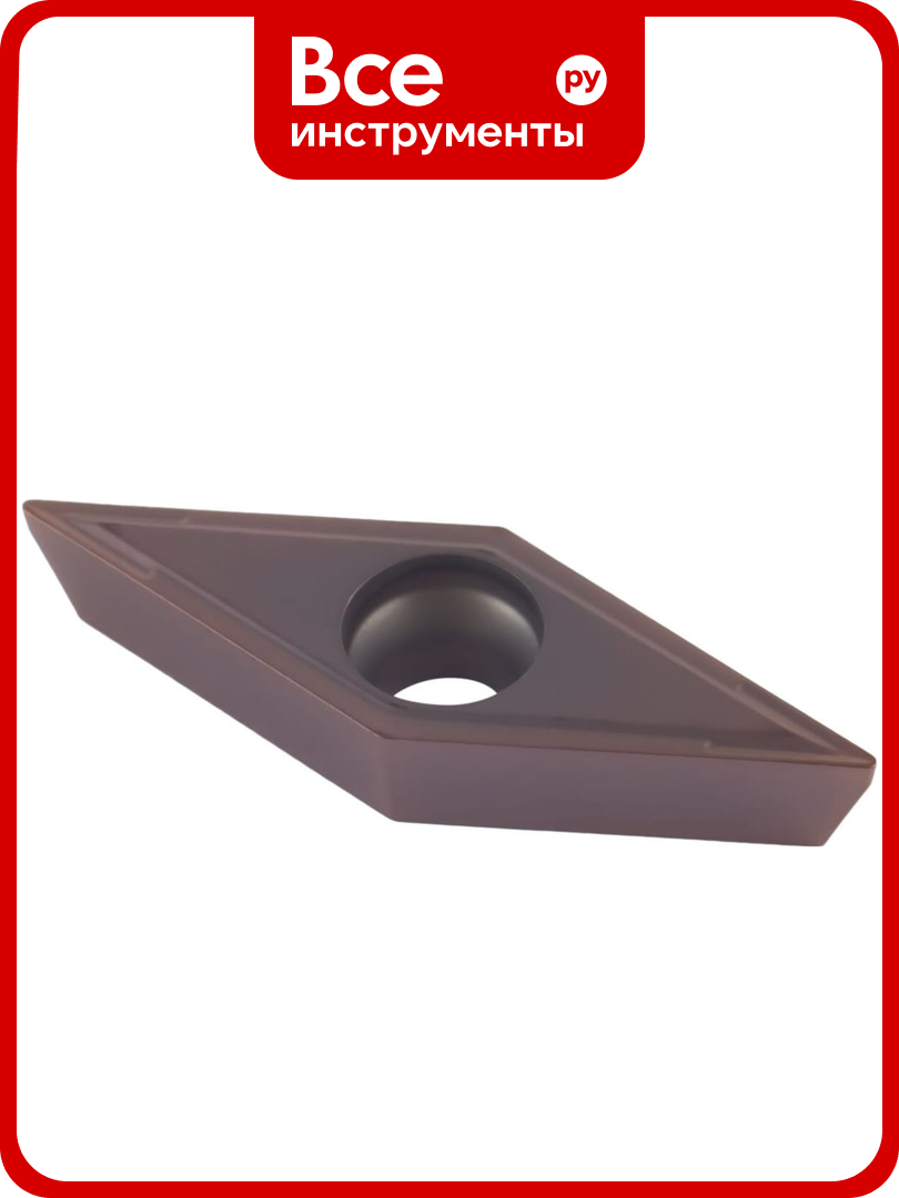Пластина твердосплавная токарная VCMT160404-UM PM30 Debever Machining Solutions VCMT160404UMPM30
