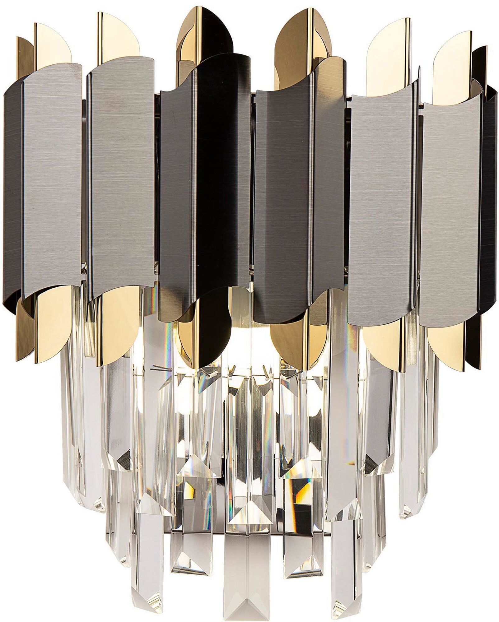 Бра HIPER H171-2 E14, 80W, черный/золотой, классический стиль