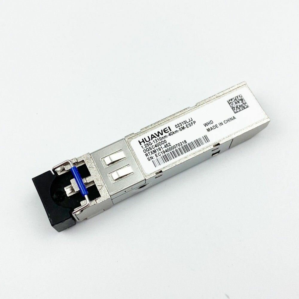 Трансивер Huawe* eSFPindustry 1310nm 1.25Gb/s 4.5dBm 3dBm 22.5dBm LC 40km (02310LJJ)