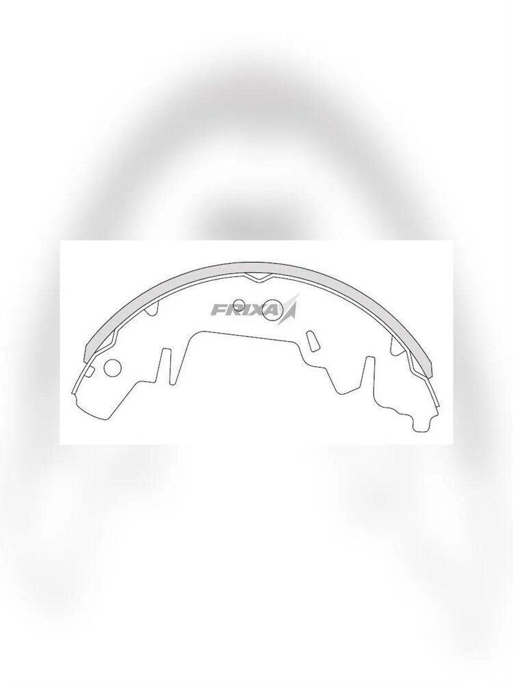 Колодки тормозные KIA Carnival (01-) задние барабанные (4шт.) FRIXA