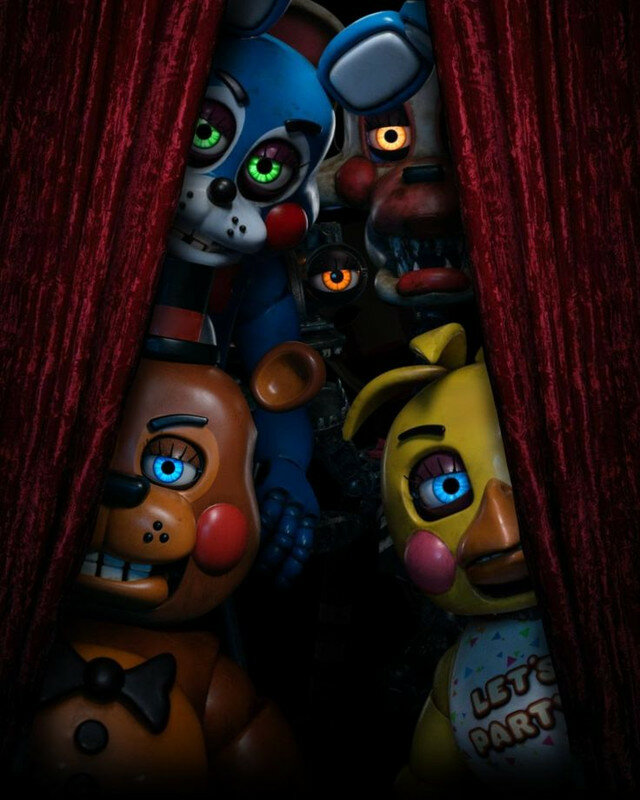 Картина по номерам на холсте с без подрамником 40х60cm / Five Nights at Freddy's 40x60 см фнаф пять ночей с Фредди