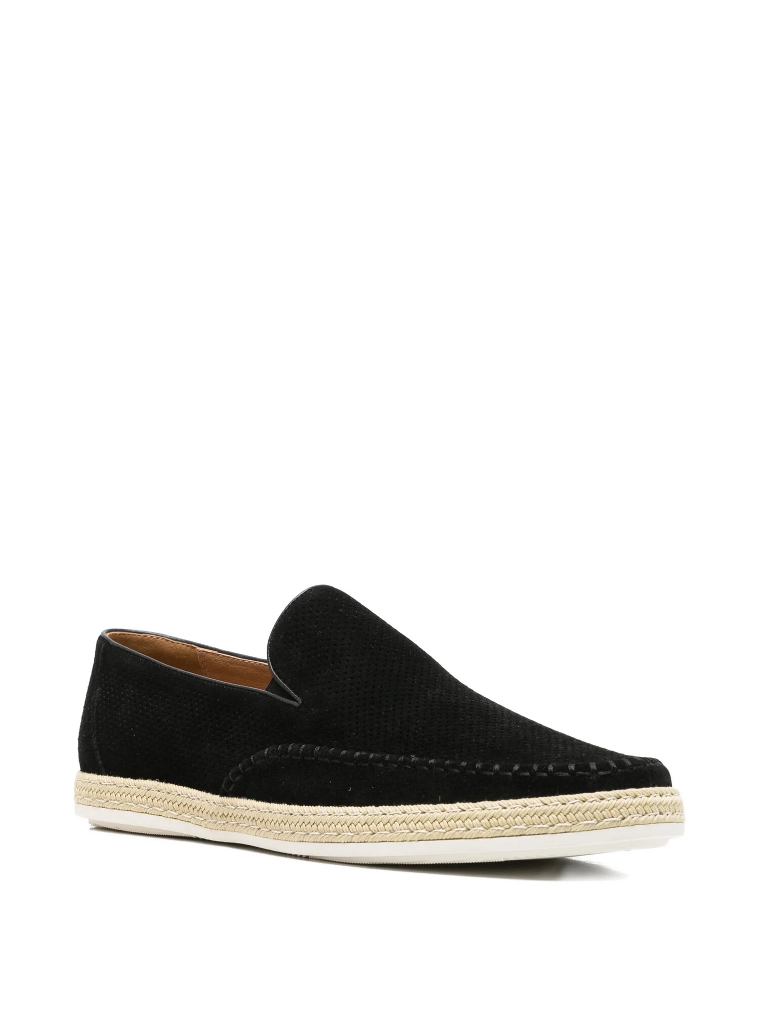 Лоферы SERGIO MORETTI Suede penny loafers, размер 45, black/black — фото 1