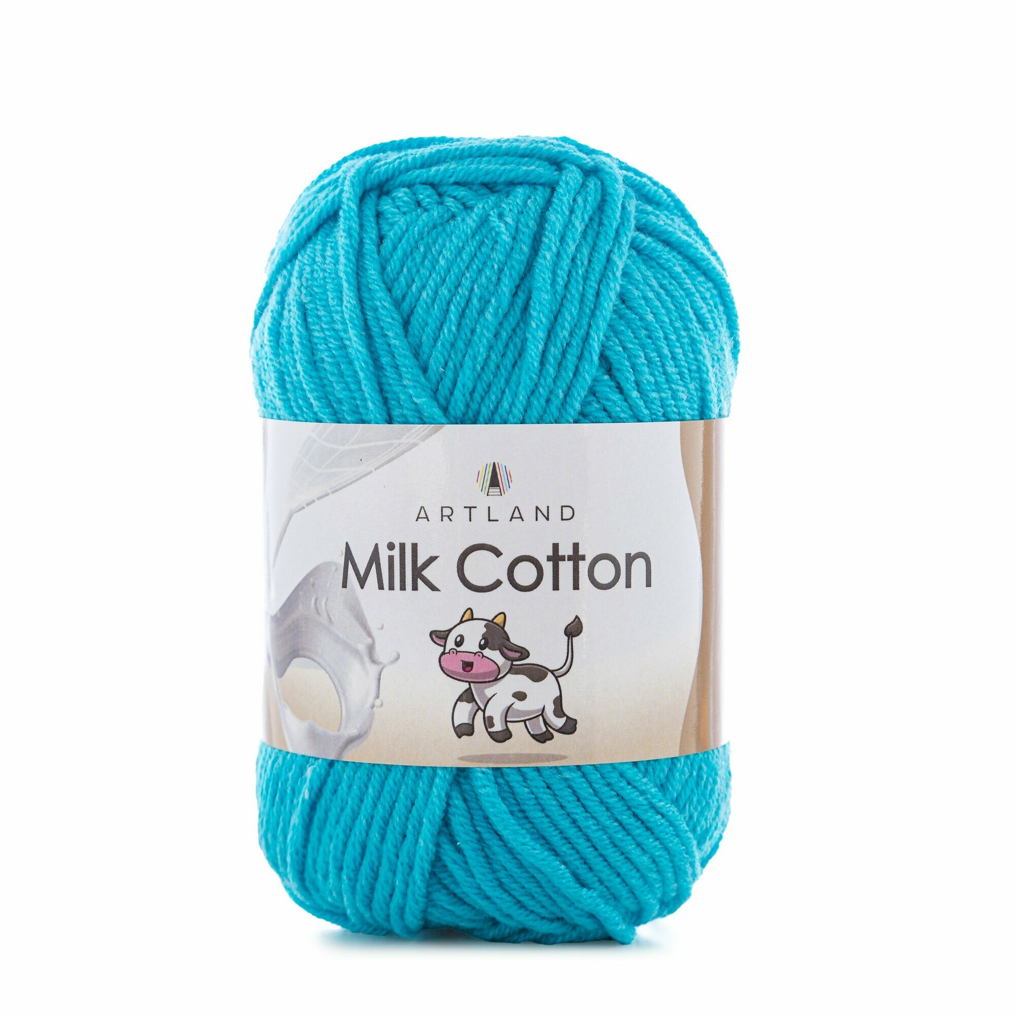 Пряжа для вязания Artland Milk Cotton 1 моток (100 м, 50 гр), цвет 12 Бирюза