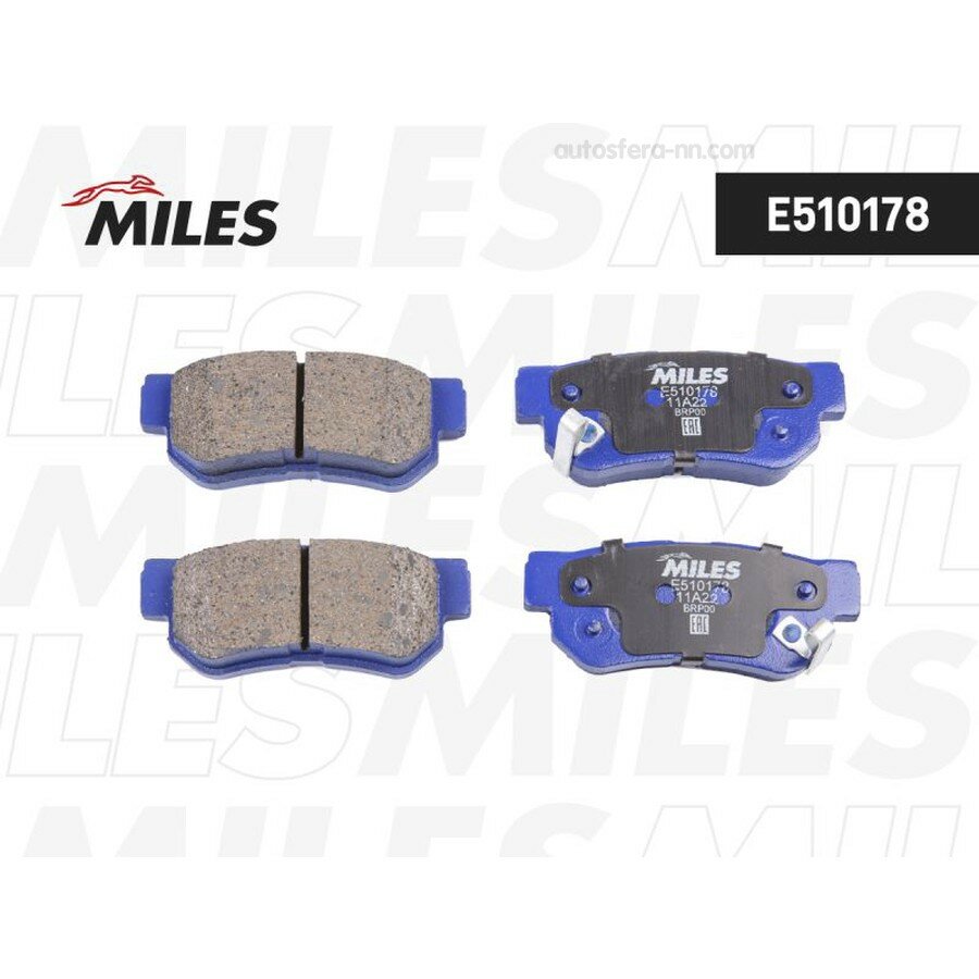 MILES E510178 Колодки тормозные HYUNDAI TRAJET 2.0-2.7 00- зад. Ceramic PRO