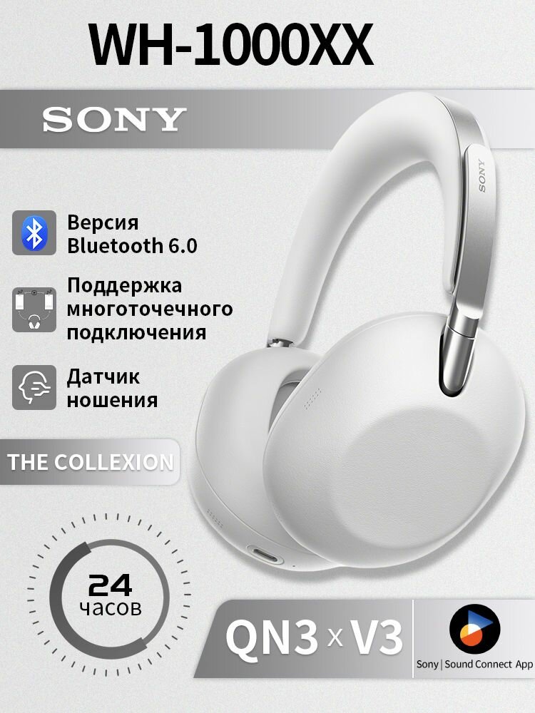 SONY WH-1000XX Беспроводные наушники юбилейное издание к 10летию, Белое золото
