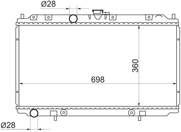 Радиатор SAT ST-01-0022 Nissan AD 99-02 / Almera 00-06
