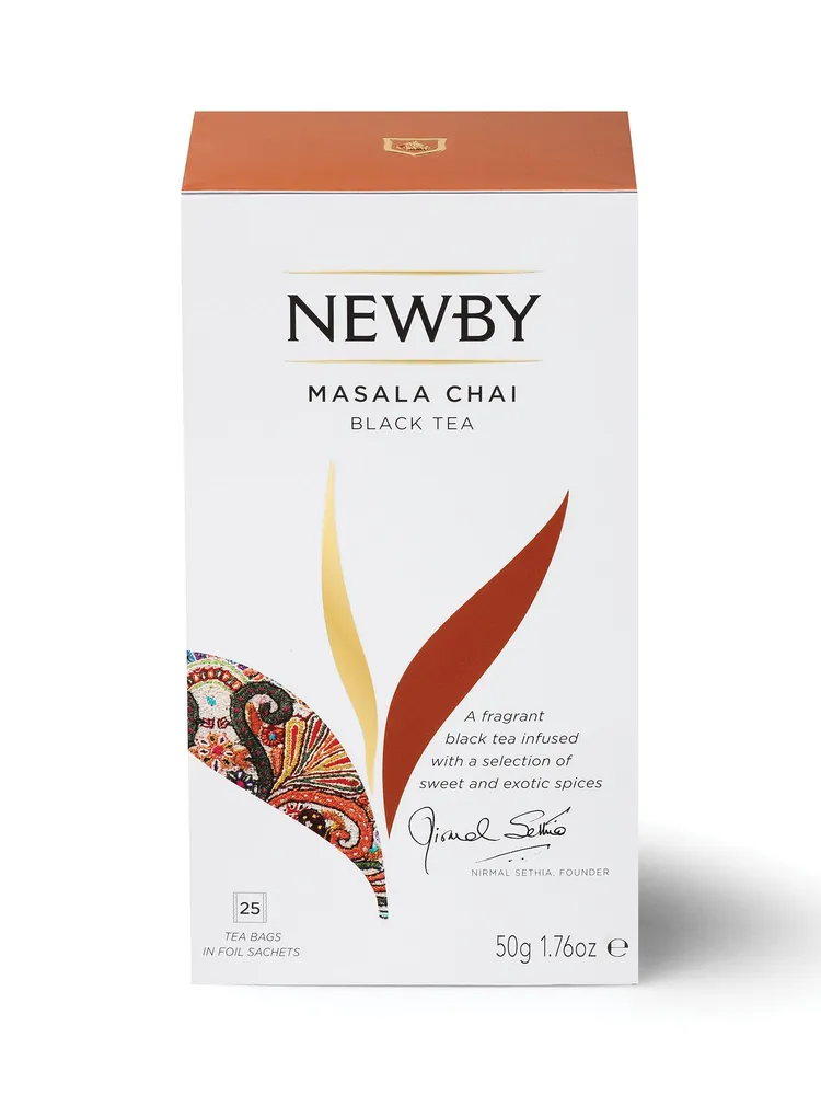 Чай пакетированный Newby Масала чай, 25 пакетов на чашку, 50 грамм