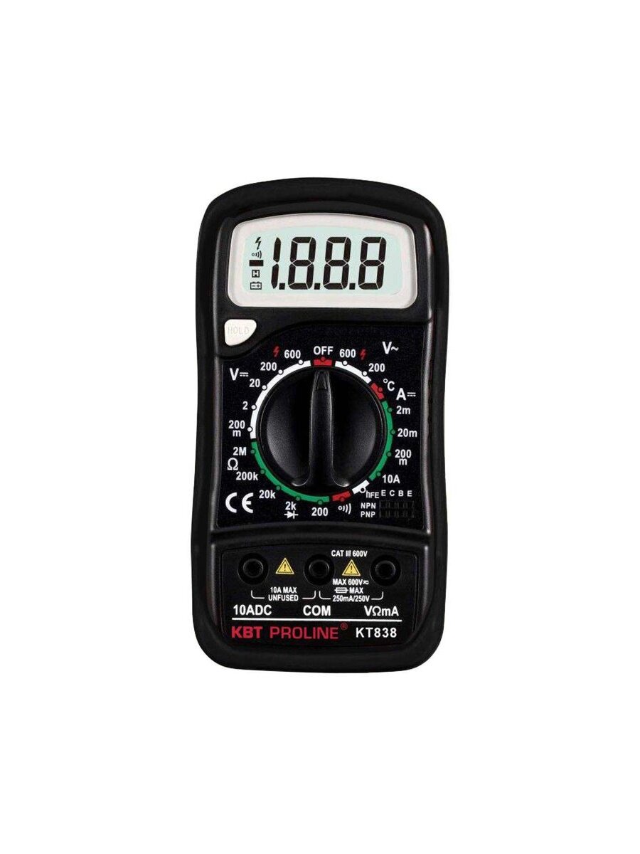 Мультиметр цифровой KT 838 "PROLINE" КВТ 791280