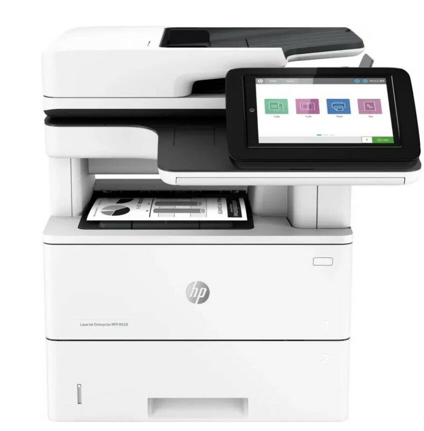 МФУ лазерный HP LaserJet Enterprise M528f (1PV65A) A4 Duplex Net белый