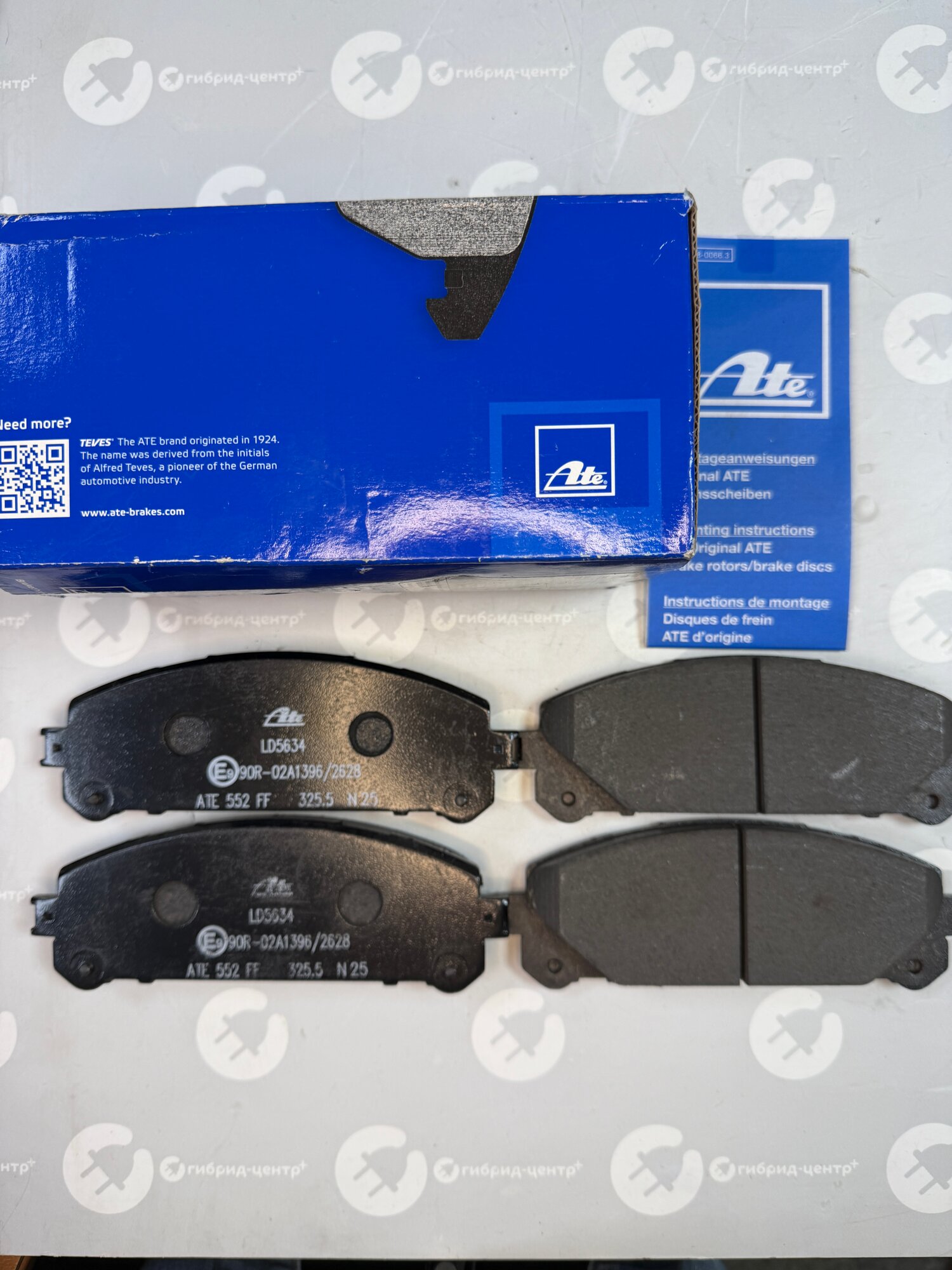 Lexus RX 09-, Toyota Camry 70 колодки передние тормозные I ATE 13047056342