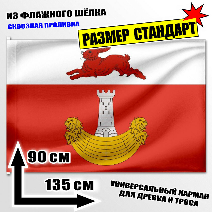 Флаг Янегского сельского поселения 135x90 см.