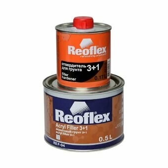 Reoflex Акриловый грунт 3+1 белый (0,5л+0,17л)