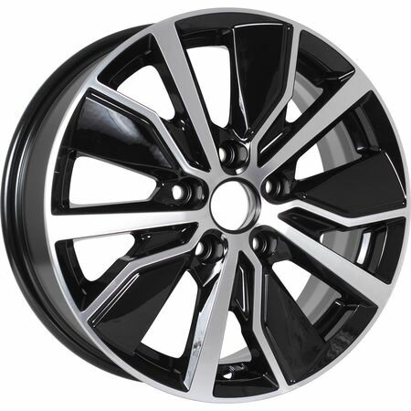 Колесный литой диск КиК Гамбит R16x6.5 5x100 ET38 CB57.1 Almaz_black