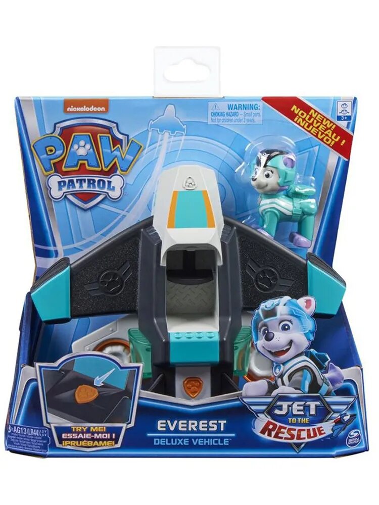 Spin Master Nickelodeon Paw Patrol Deluxe Vehicle Jet to the Rescue Figure Детская игрушка / Реактивный самолет класса люкс спешит на помощь фигуре