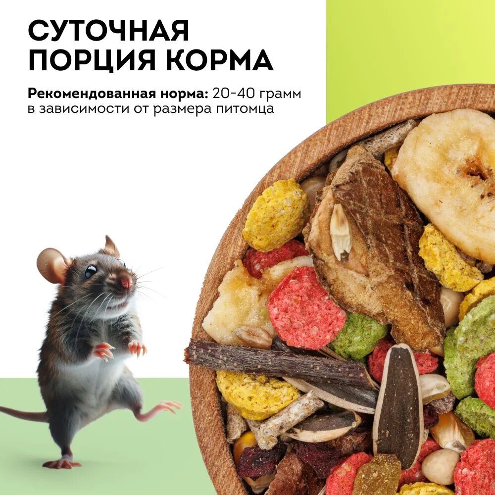 GRUMS Корм для крыс 800г — фото 1