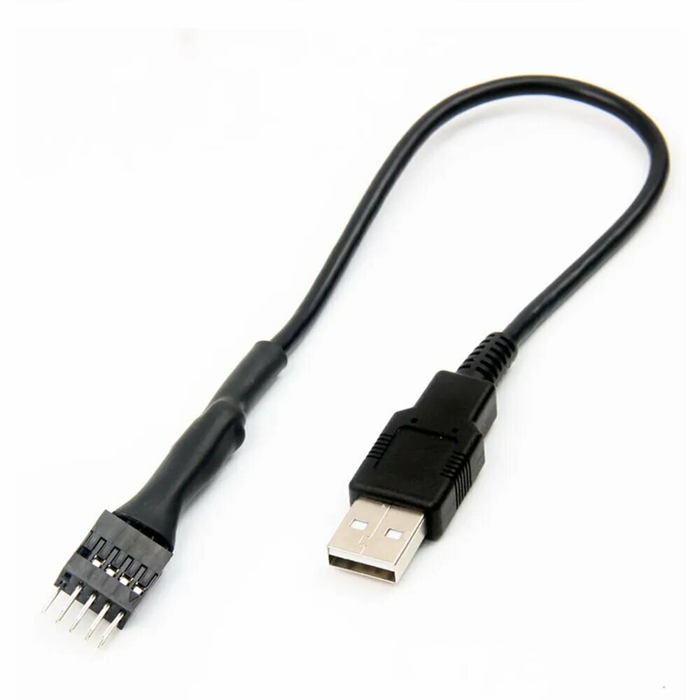 (Q P J B) 9Pin штекер к внешнему USB A материнской платы ПК внутренний кабель-удлинитель данных 20 см