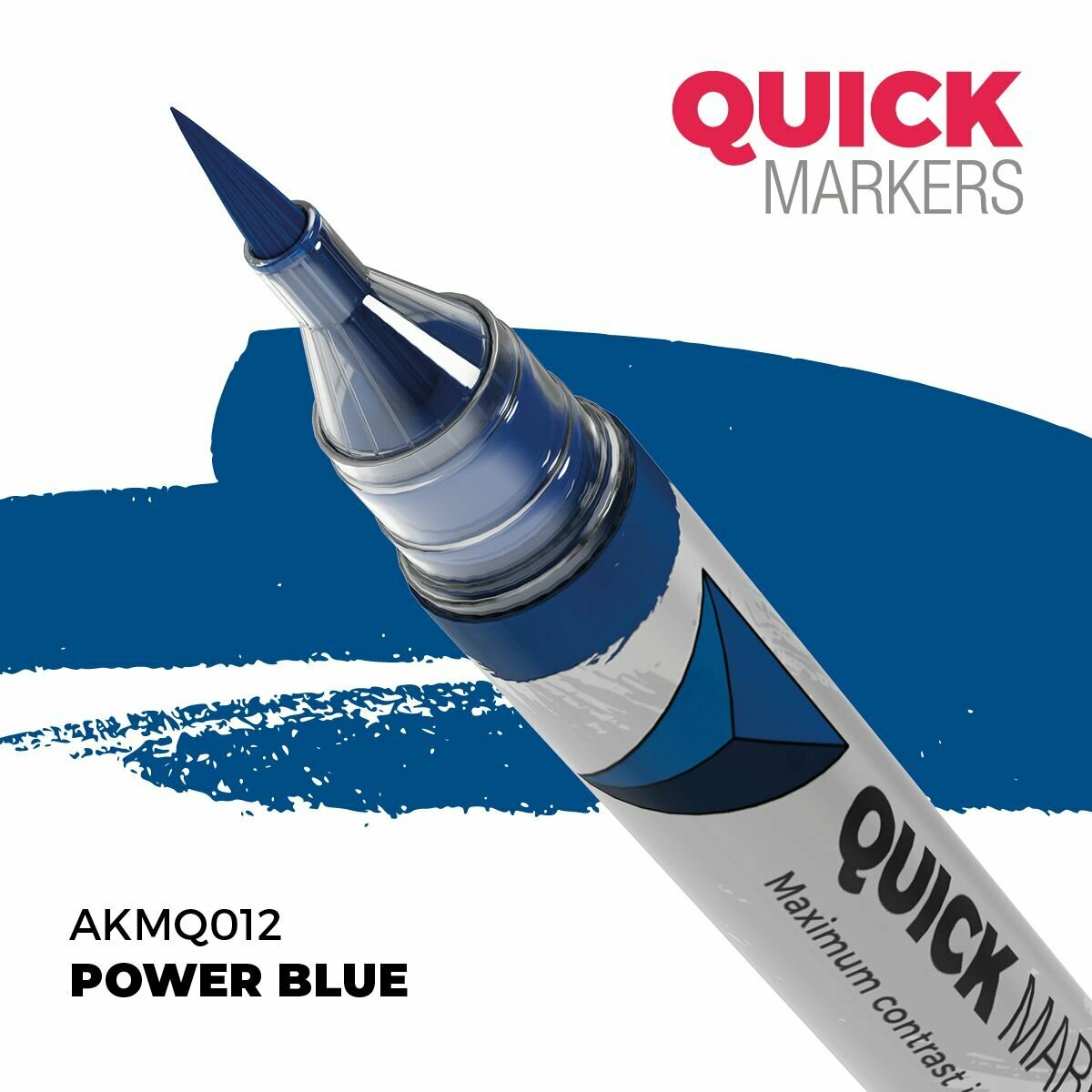 Маркер-кисть AK Power Blue - Quick Marker