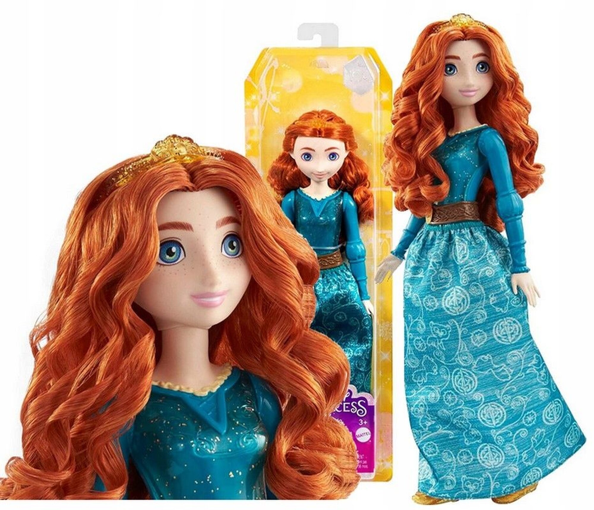 Кукла Mattel "Disney Princess" Мерида HLW13, шарнирная, с аксессуарами, 29 см
