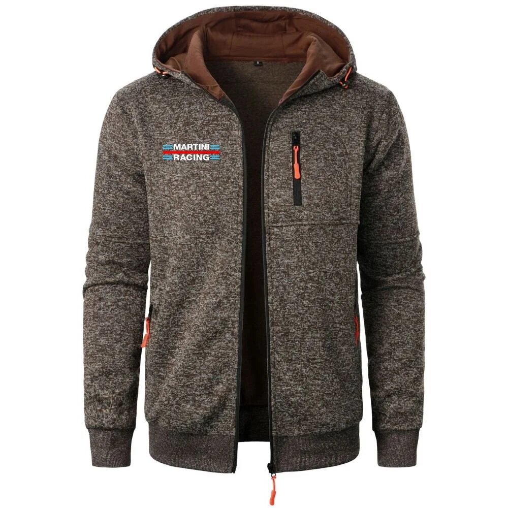 Мужская флисовая толстовка Martini Racing, серый, L, Coffee