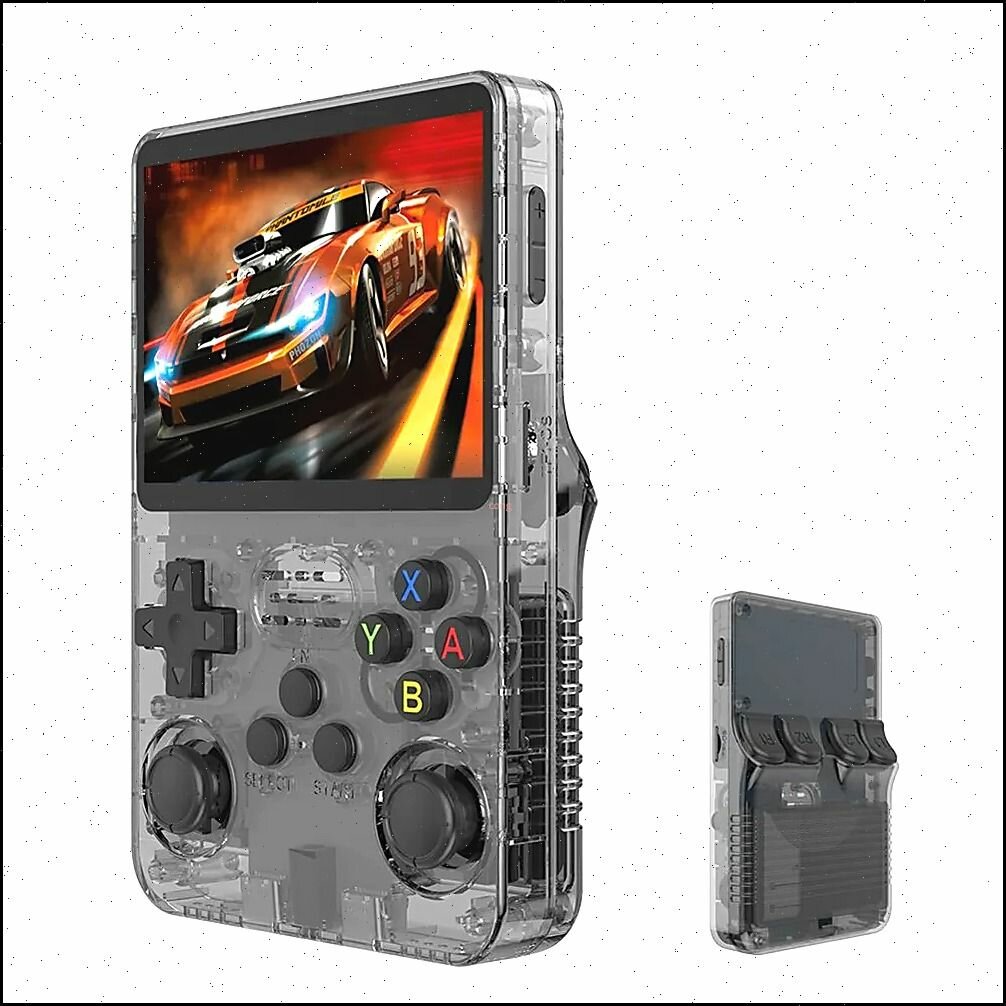 R36S Портативная ретро аркадная портативная игровая консоль GBAFCGB. 64G. серый