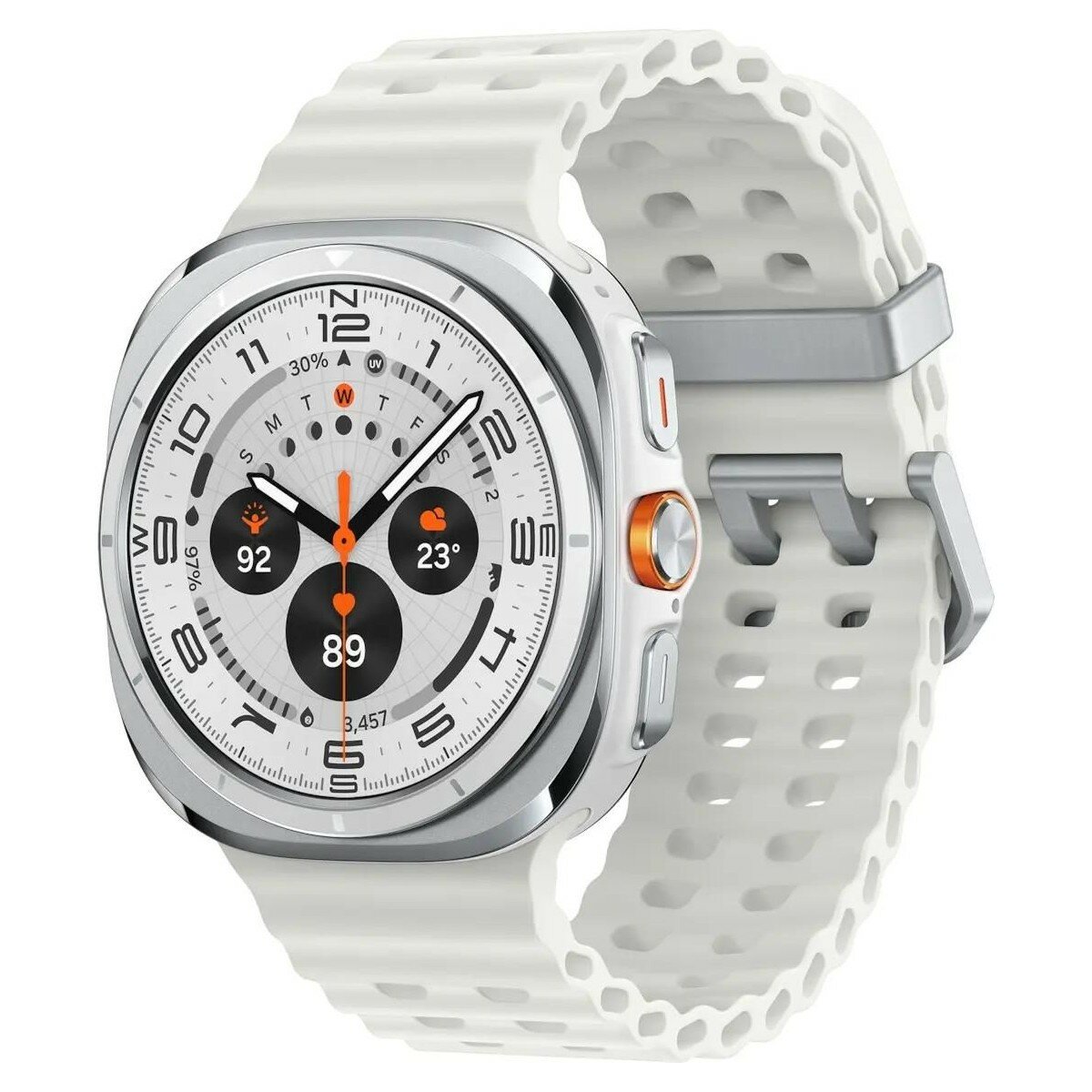 Смарт-часы Samsung Galaxy Watch Ultra 2025 47 mm LTE, Super AMOLED, белый (SM-L705FAW1CAU)