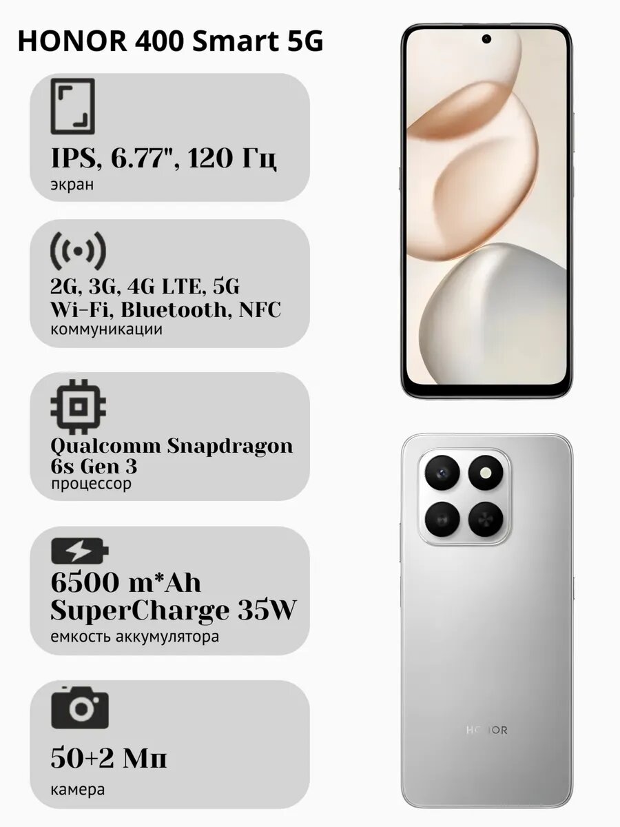 400 Smart 5G 4/128 Ростест (EAC)