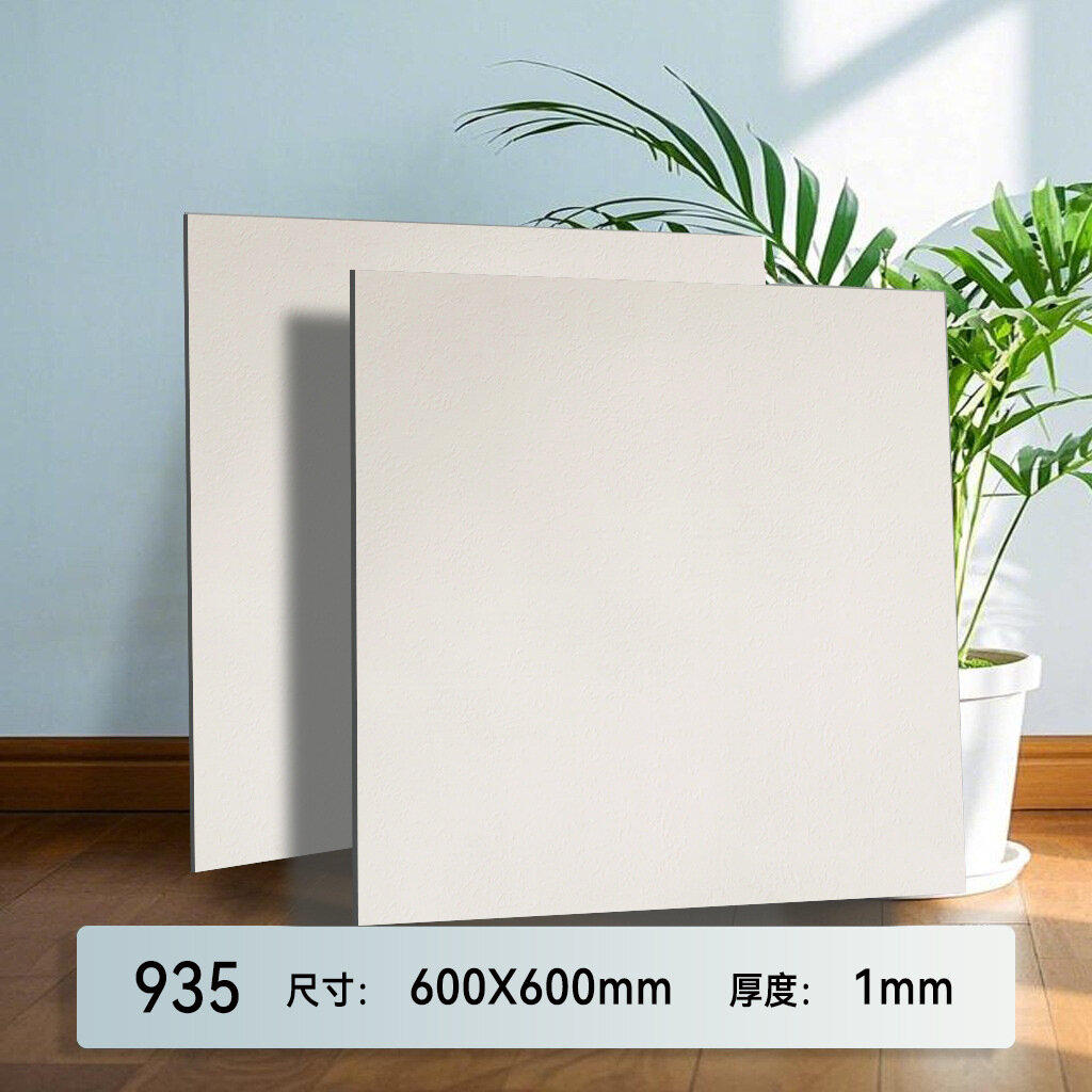 Самоклеящиеся плитки 60x60 см, набор 4 шт (1.44 м²), гибкие ПВХ наклейки на пол и стены