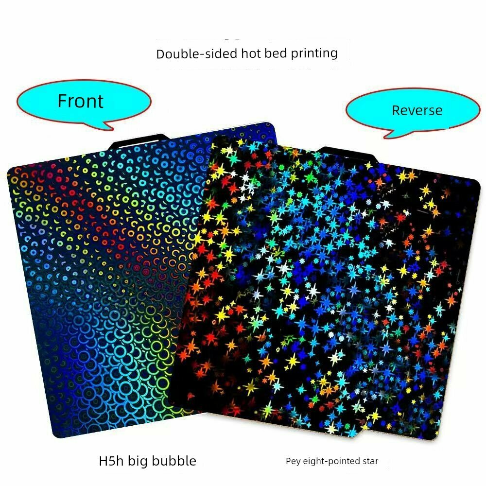 Плата для 3D-печати из бамбука для моделей A1/P1S/X1C, пружинная стальная пластина для платформы, пленка PEI для