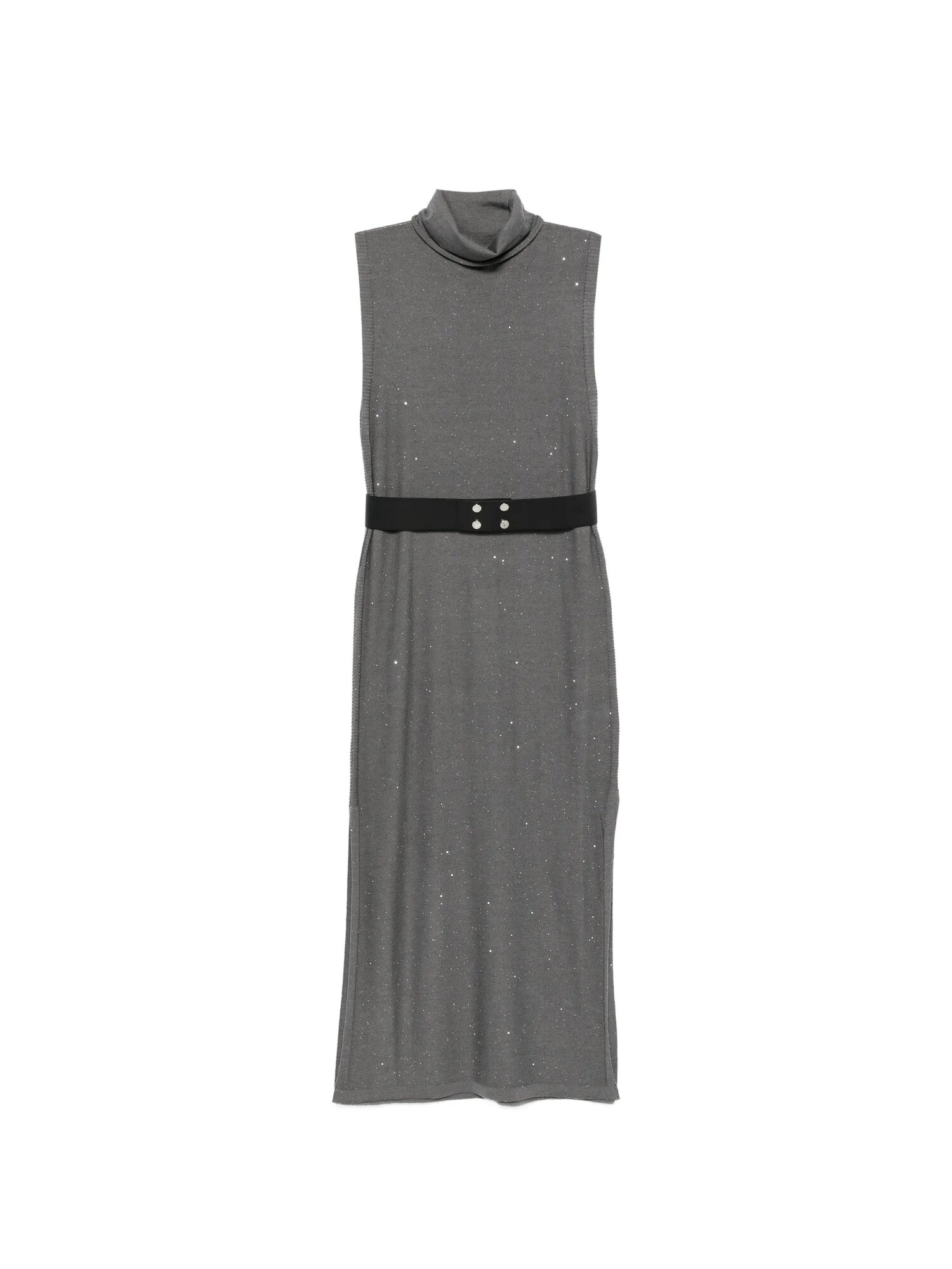 Платье Belted sequin-embellished dress