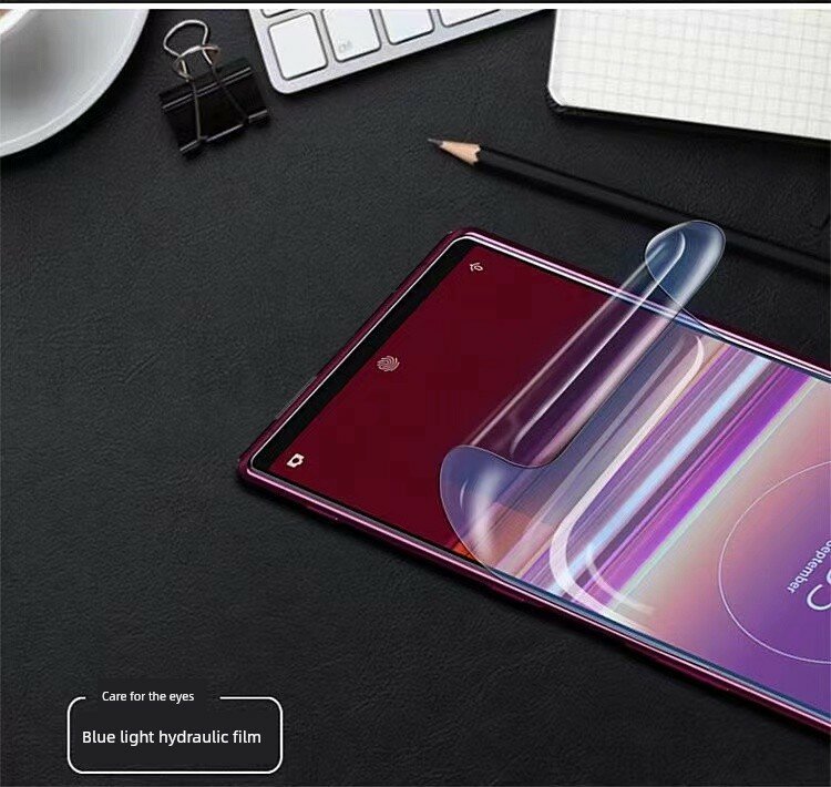 Защитная пленка для экрана Sony Xperia XZ1 Compact с анти-синим светом — гидрогелевая, комплект из двух штук с задней