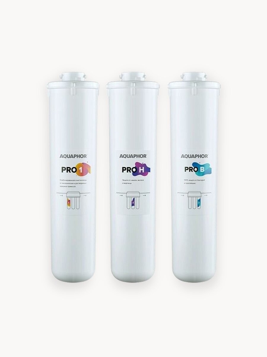 Аквафор ECO H Pro, комплект сменных фильтрующих модулей, Pro1-ProH-ProB