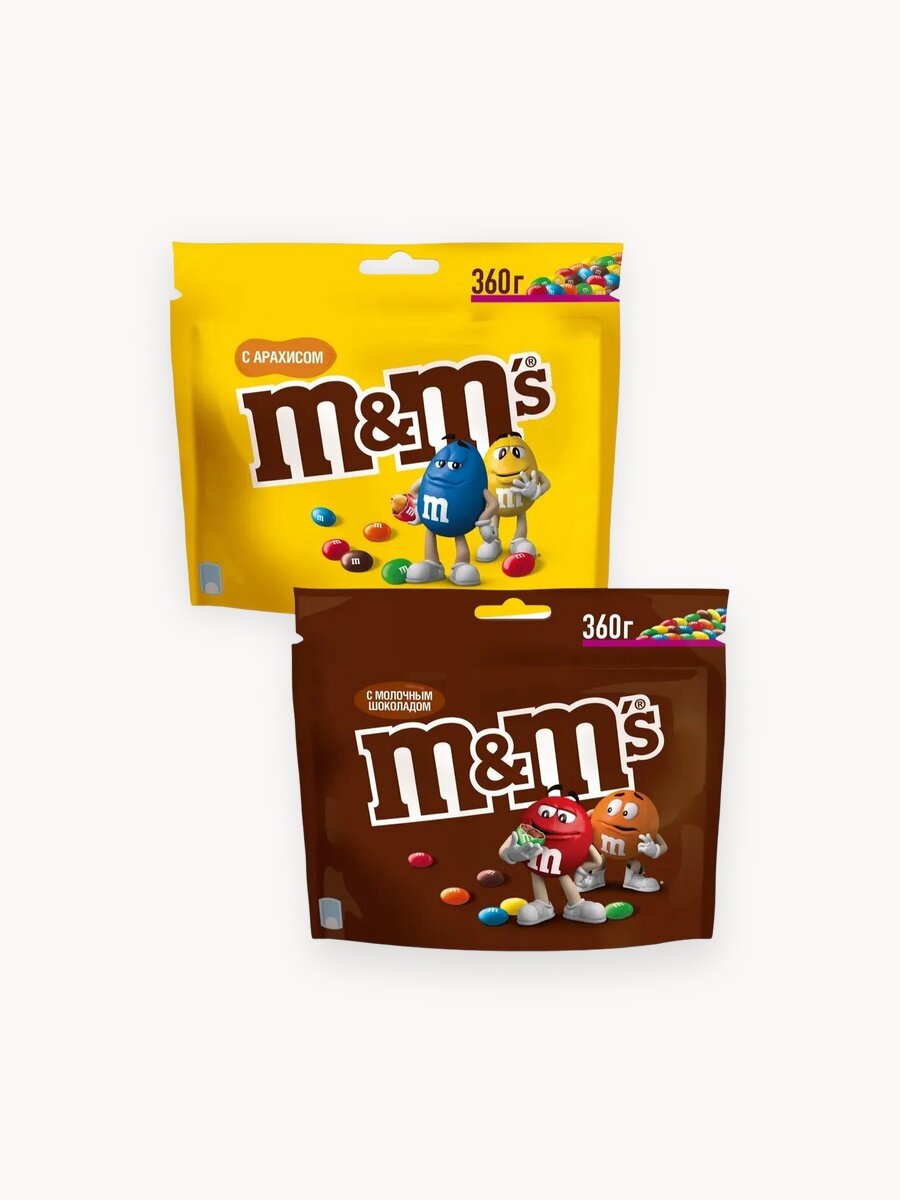 Конфеты M&M's ассорти вкусов 360 г * 2 шт